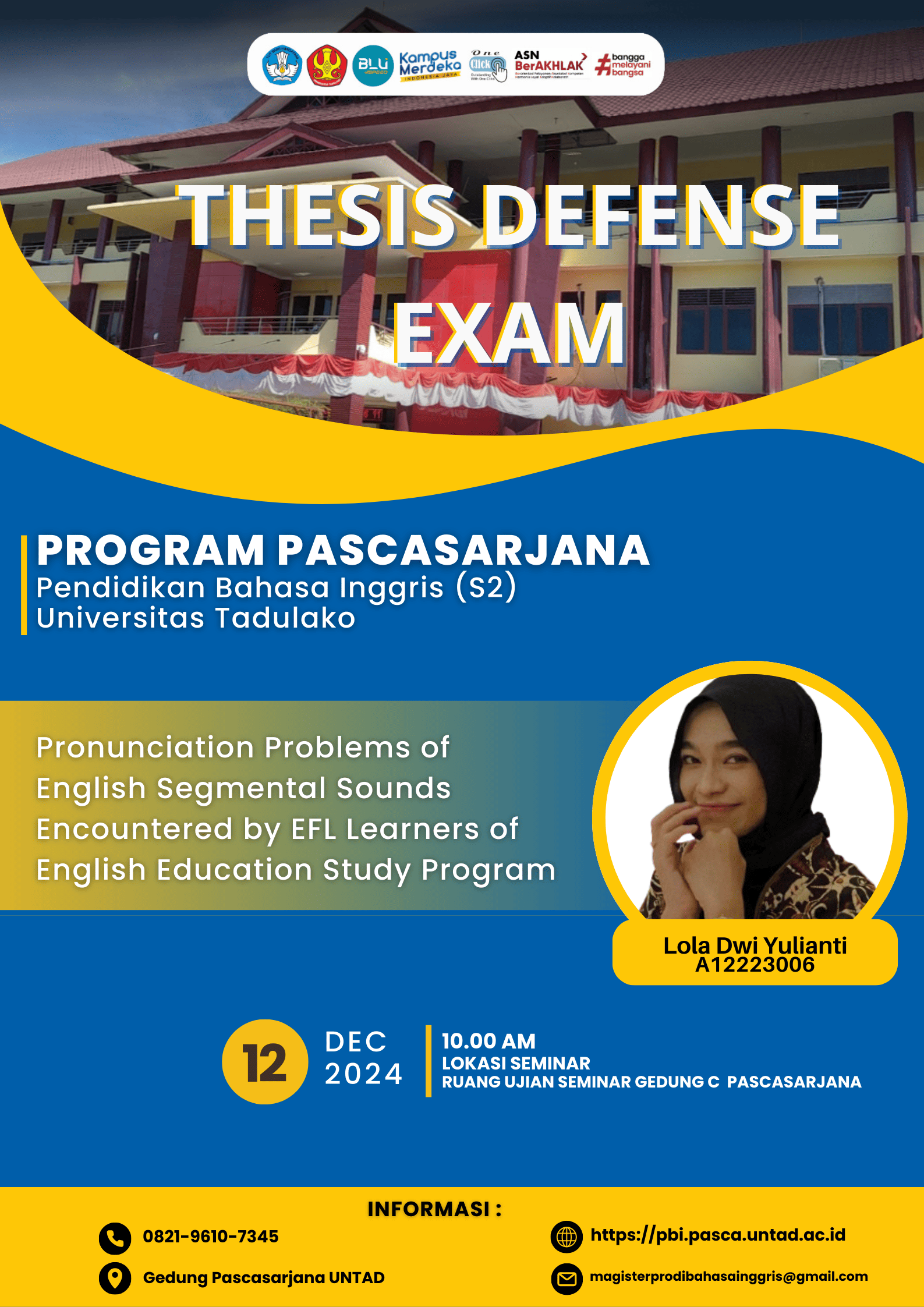 Thesis Defense Exam 2025